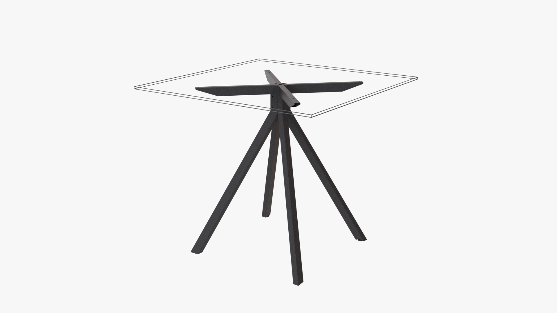 Metal Table Base System TEEN BASE - VOGA